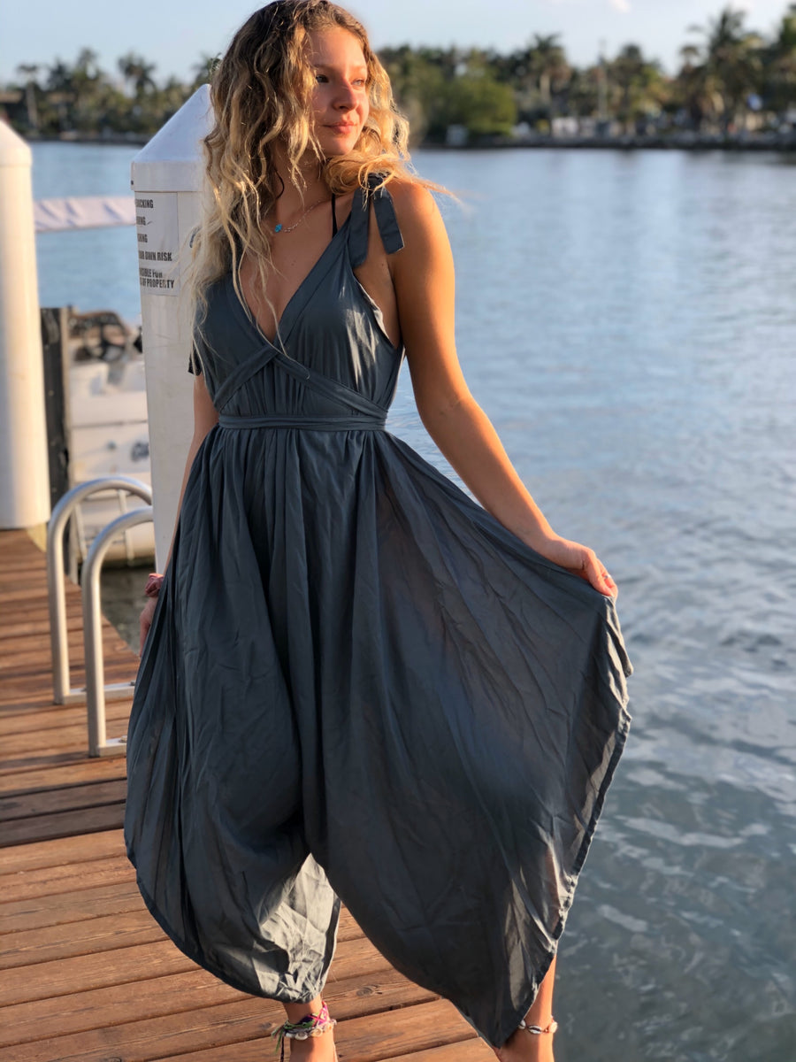 solid cross wide legs jumpers – K&K Bohemian